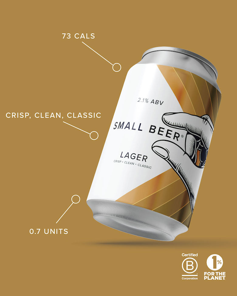 Small Beer Lager | 2.1% ABV | Low Calorie | Small Beer